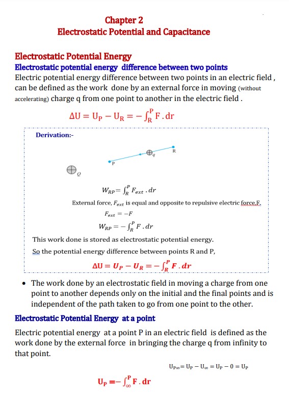 Electrostatics, Capacitance, and Dielectrics - NoteXchange Electrostatics, Capacitance, and Dielectrics - NoteXchange